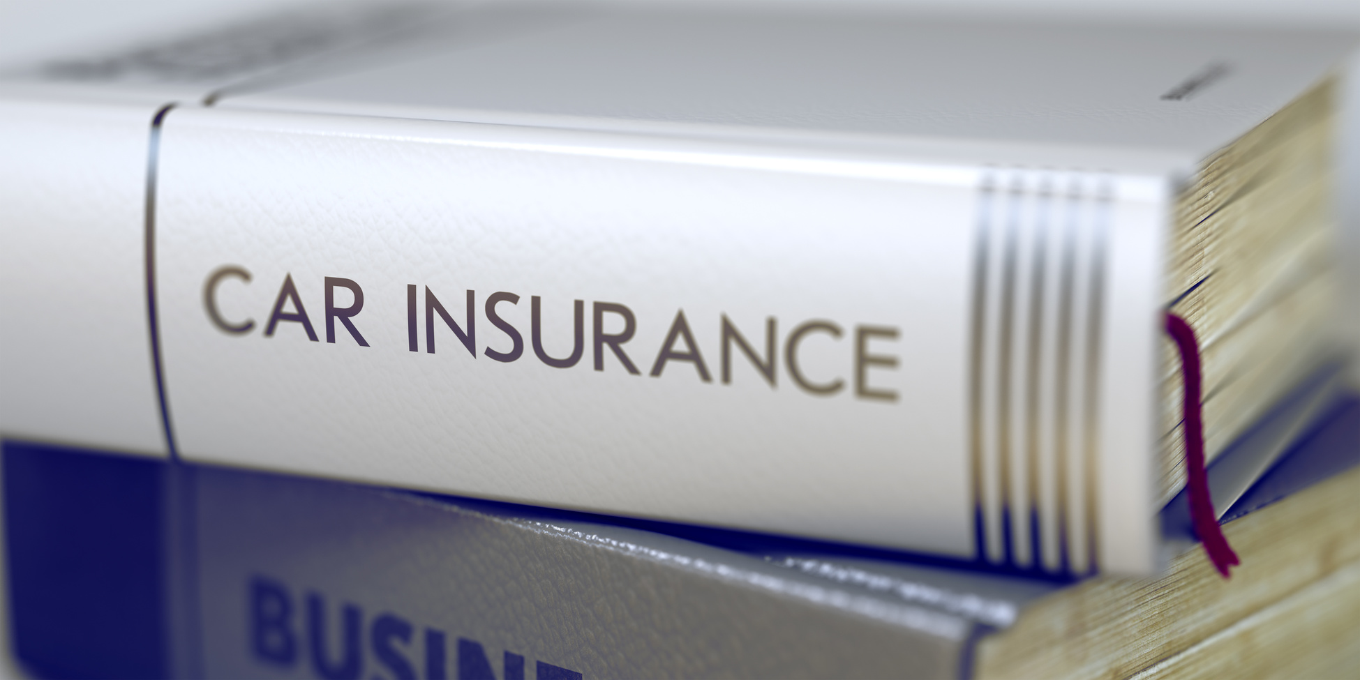 Car Insurance. Book Title on the Spine. 3D - InsuranceSpeaker ...